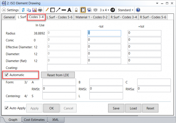 How to use the ISO Optical Element Drawing