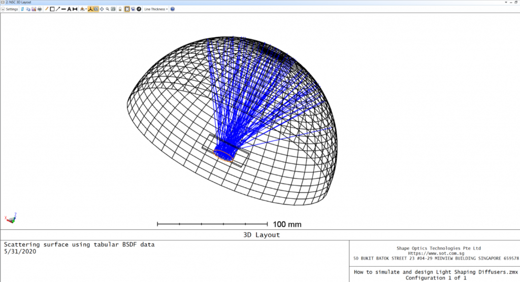 How to simulate and design Light Shaping Diffuser | Shapeoptics