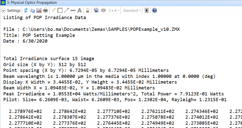 How to interpret the physical optics parameters | Shapeoptics ...